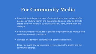 Community Media by Tasha- Gaye Davis | PDF