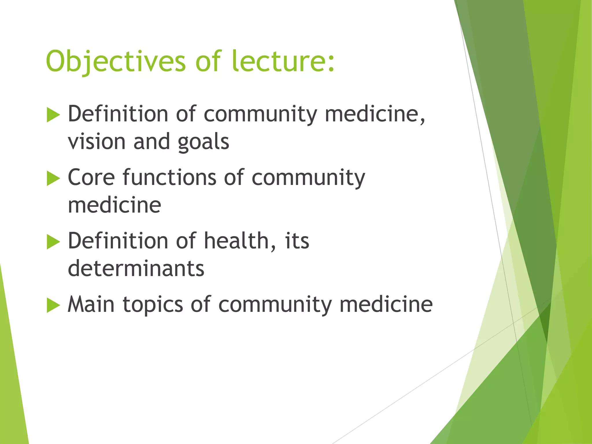 Community medicine | PPT