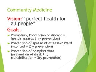 Community medicine | PPT