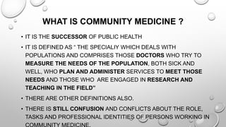 Community medicine concept | PPTX