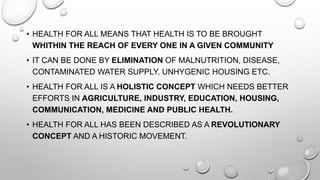 Community medicine concept | PPTX