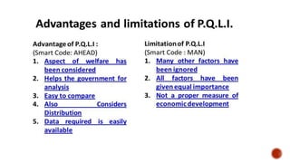 Physical Quality of life index(PQLI) and Human Developmental Index(HDI ...