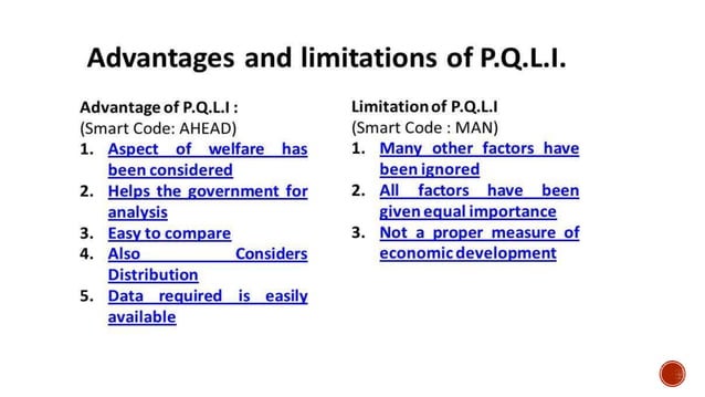 Physical Quality of life index(PQLI) and Human Developmental Index(HDI ...