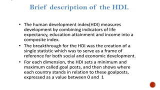 Physical Quality of life index(PQLI) and Human Developmental Index(HDI ...