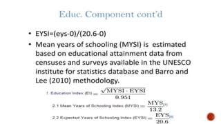 Physical Quality of life index(PQLI) and Human Developmental Index(HDI ...