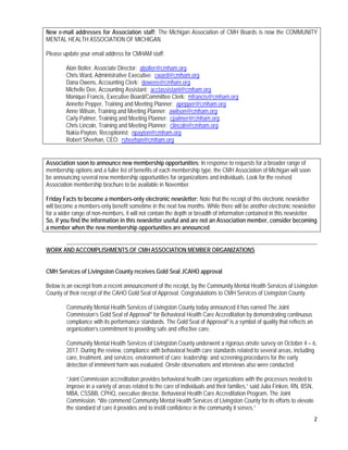 Community Mental Health Association of Michigan Conference | PDF