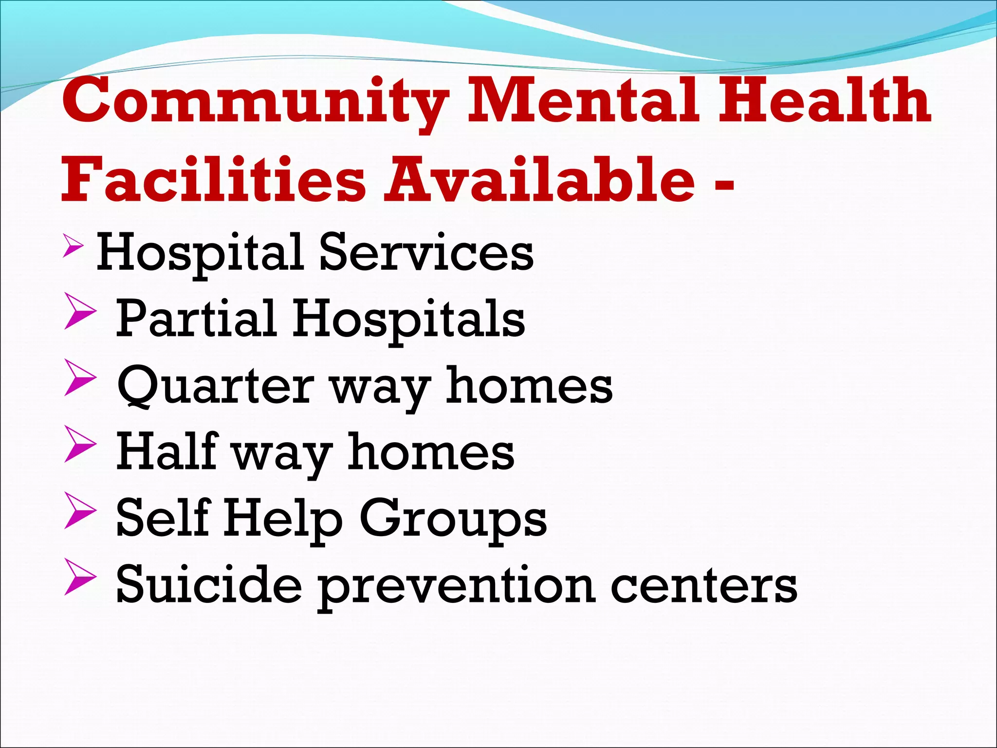 Community mental health by suresh aadi8888 | PPT