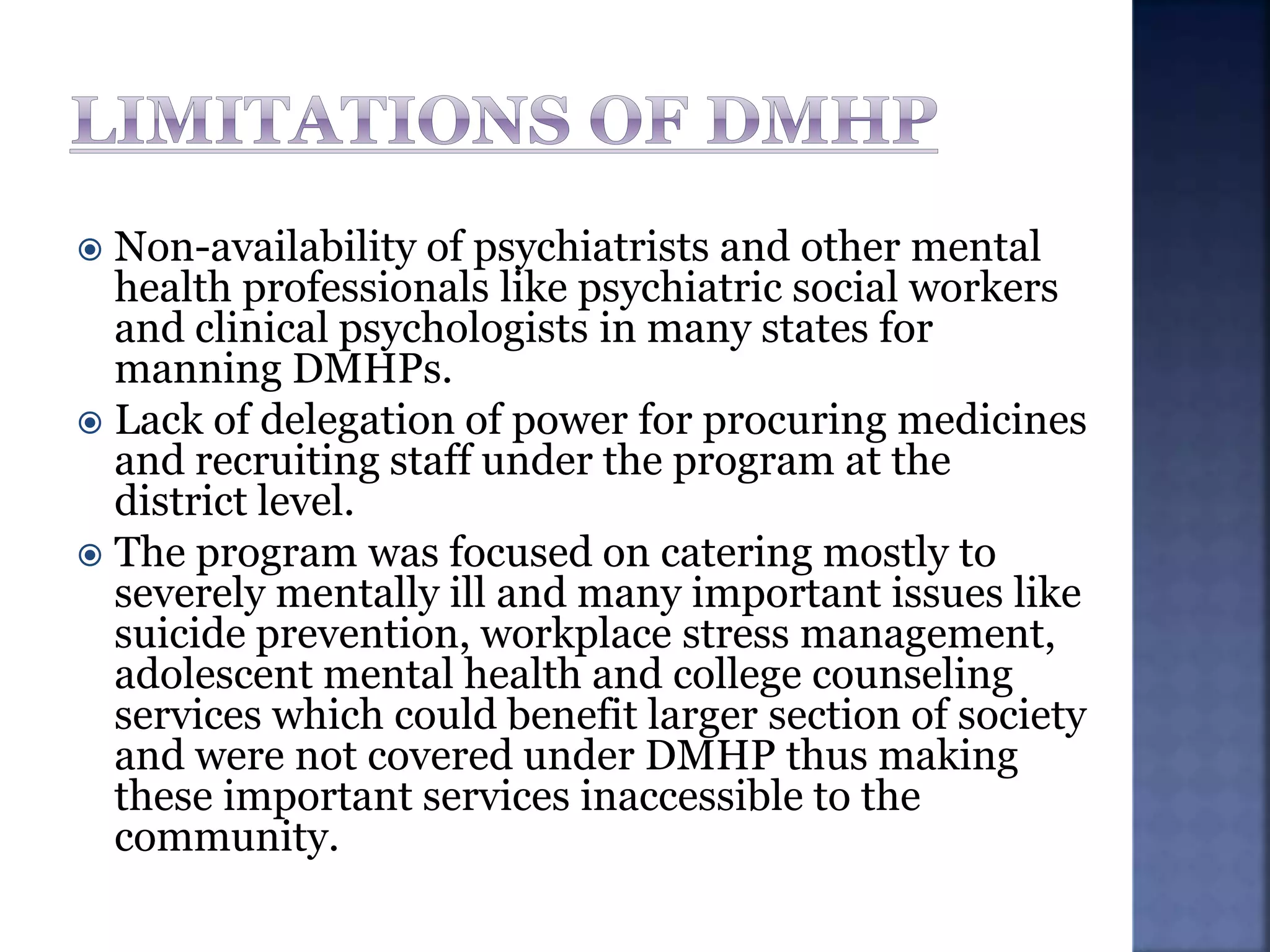 Community mental health programme | PPTX