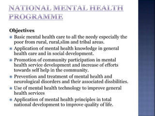 Community mental health programme | PPTX