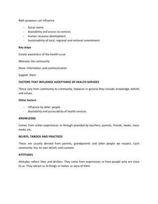 Community mobilization | DOCX