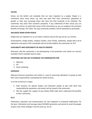 Community mobilization | DOCX