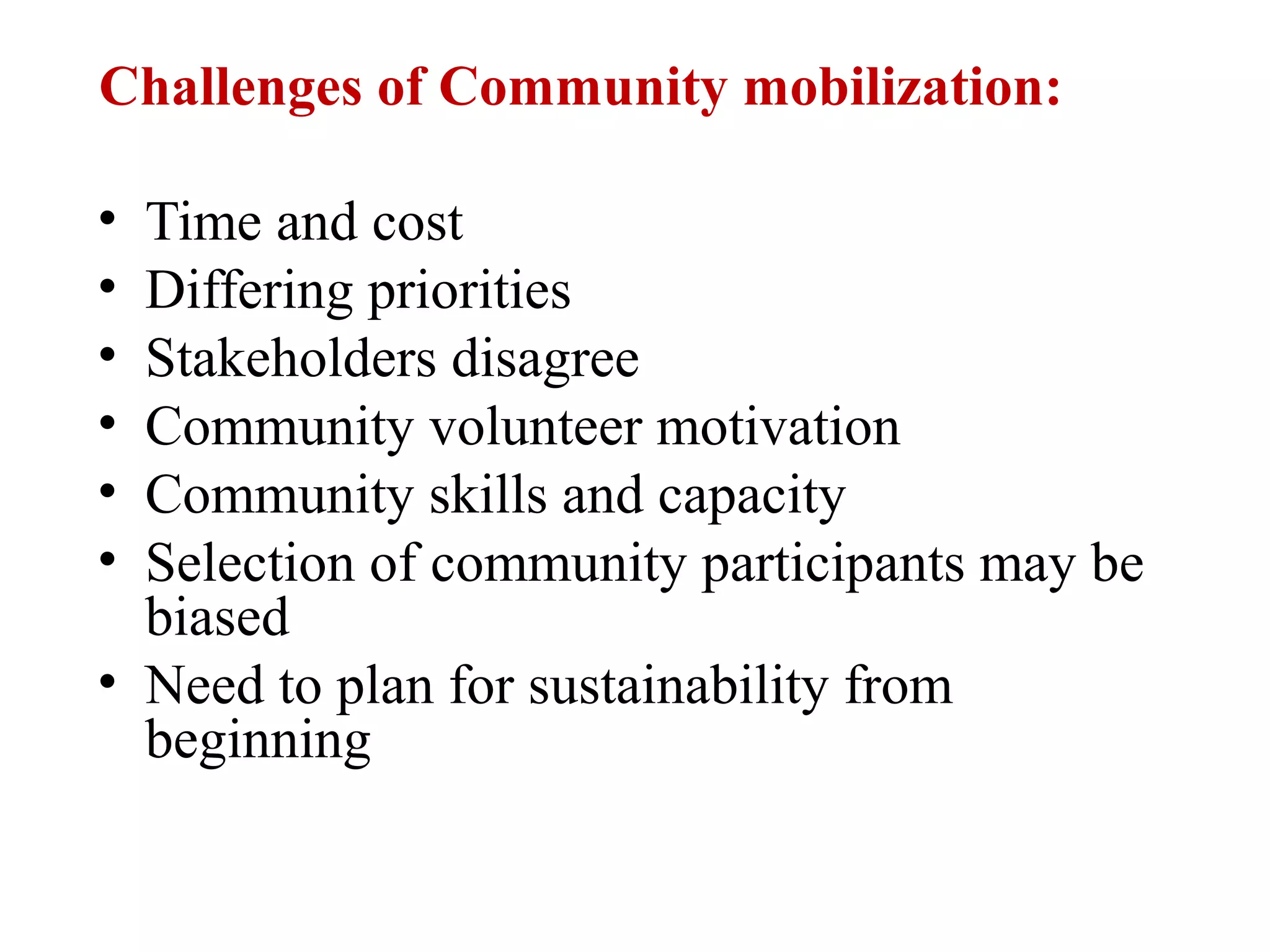 Community mobilization | PPT