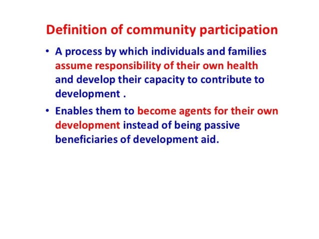 Community mobilization | PPT