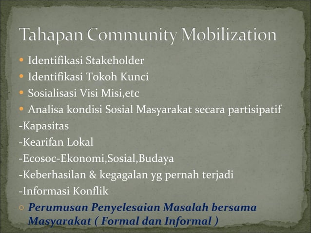 Community mobilization jq | PPT