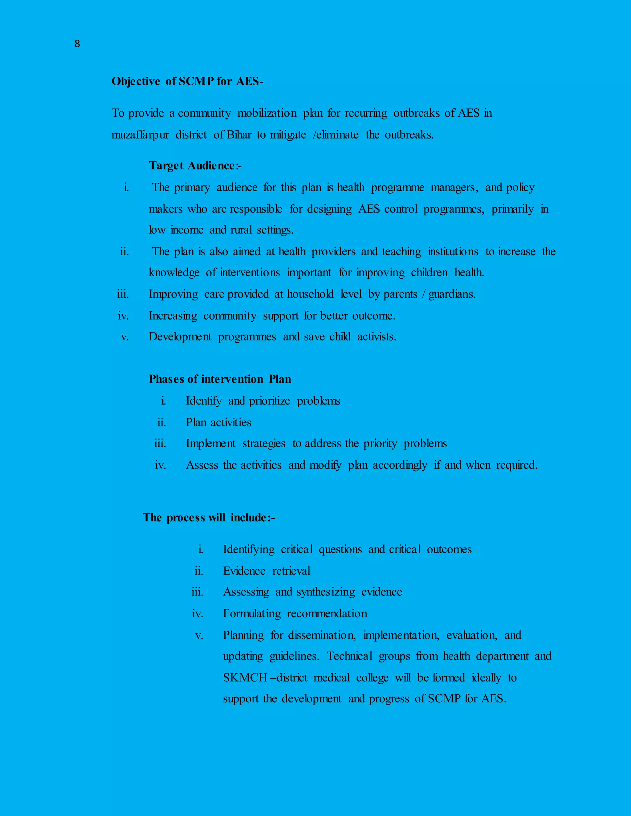 Community mobilization plan encephalitis muzaffarpur | PDF