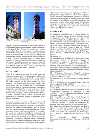Community mosque is a symbol of social status – a case of participatory ...