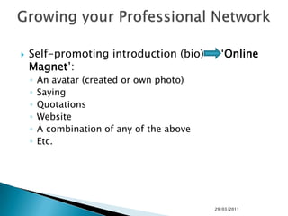 Building Online Community Networks | PPT