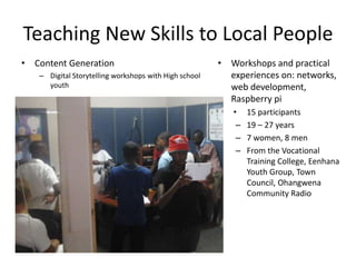 Connecting Eenhana: Supporting ICT Skill Development in Community ...