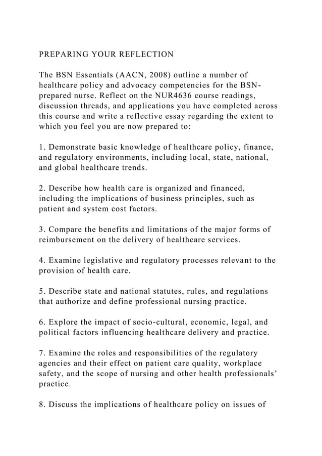 COMMUNITY NURSING Course Reflection PURPOSEThe purpose.docx