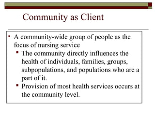 Community nursing process | PPT