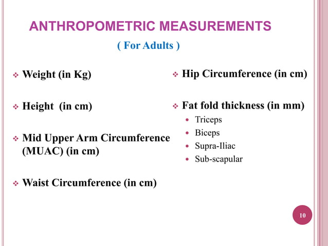 Nutritional Anthropometry | PPTX