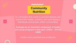 Community nutrition | PDF