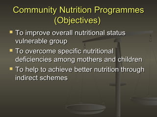Community nutrition programme | PPT