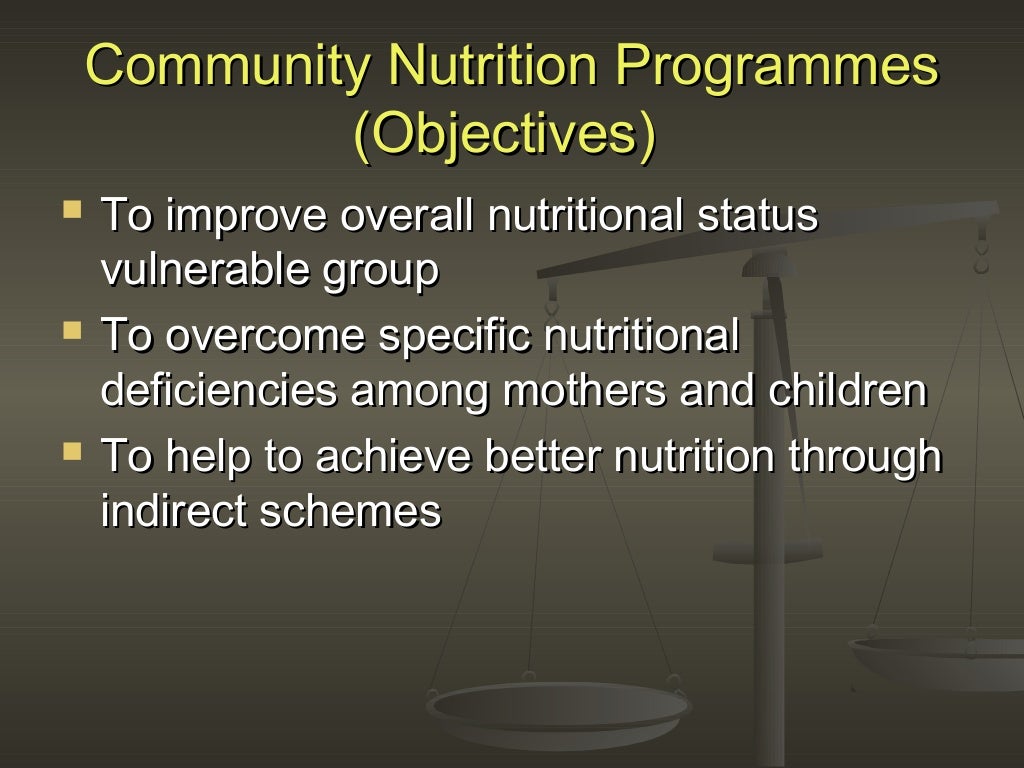 Community nutrition programme