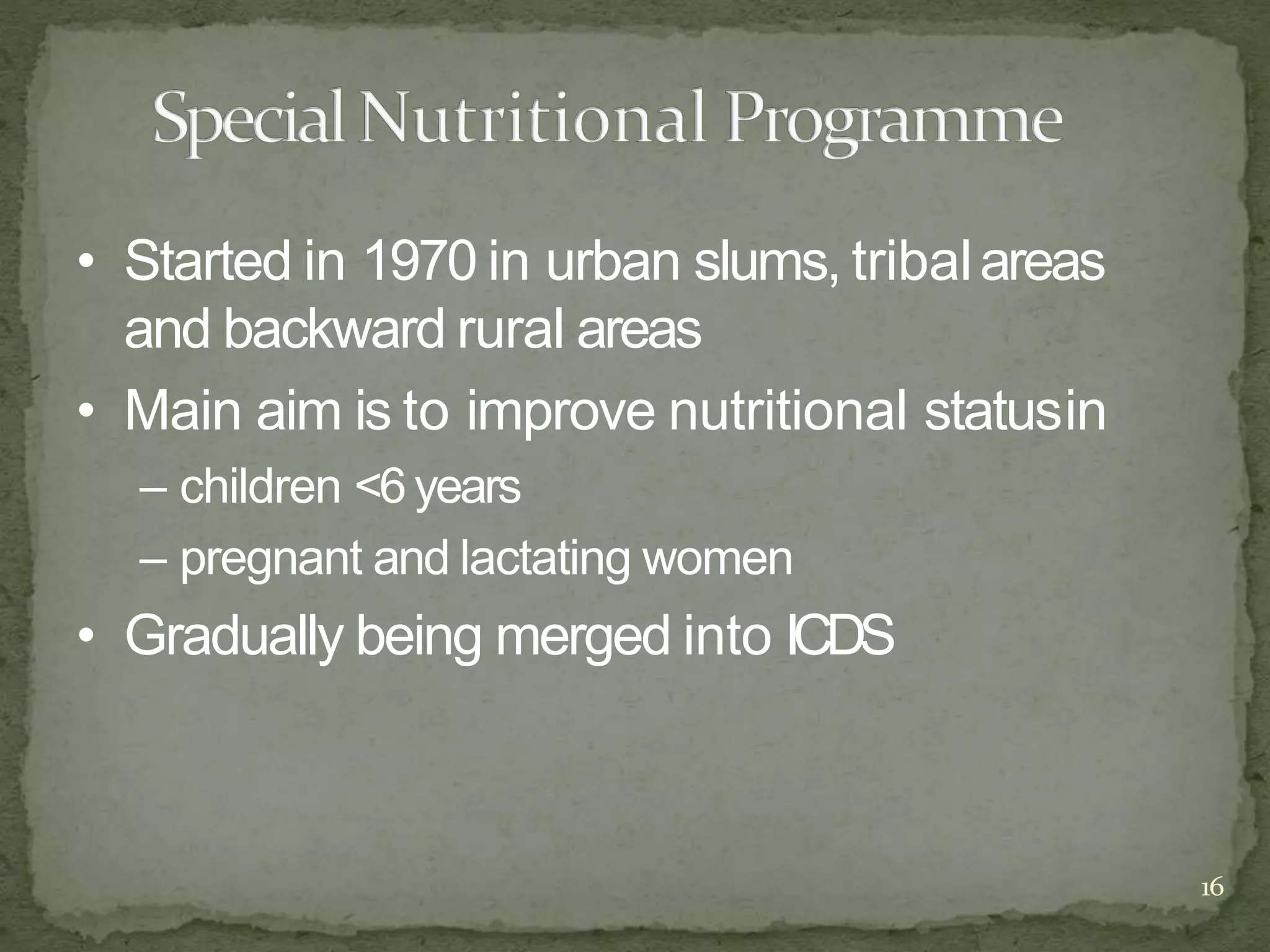Community nutrition programme | PPTX