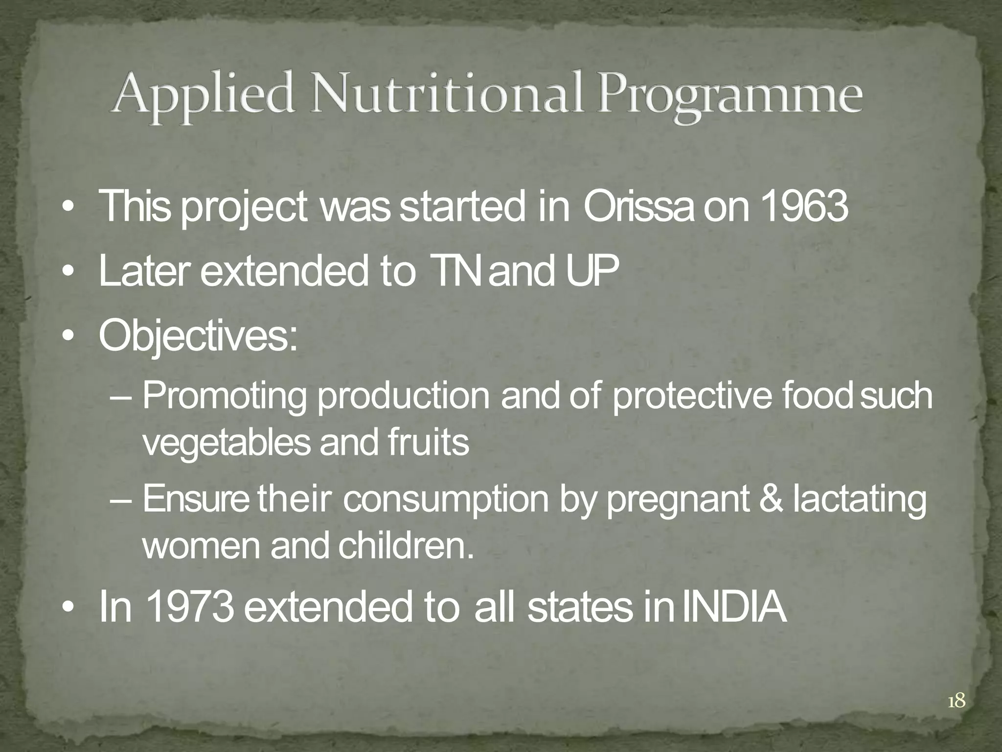 Community nutrition programme | PPTX