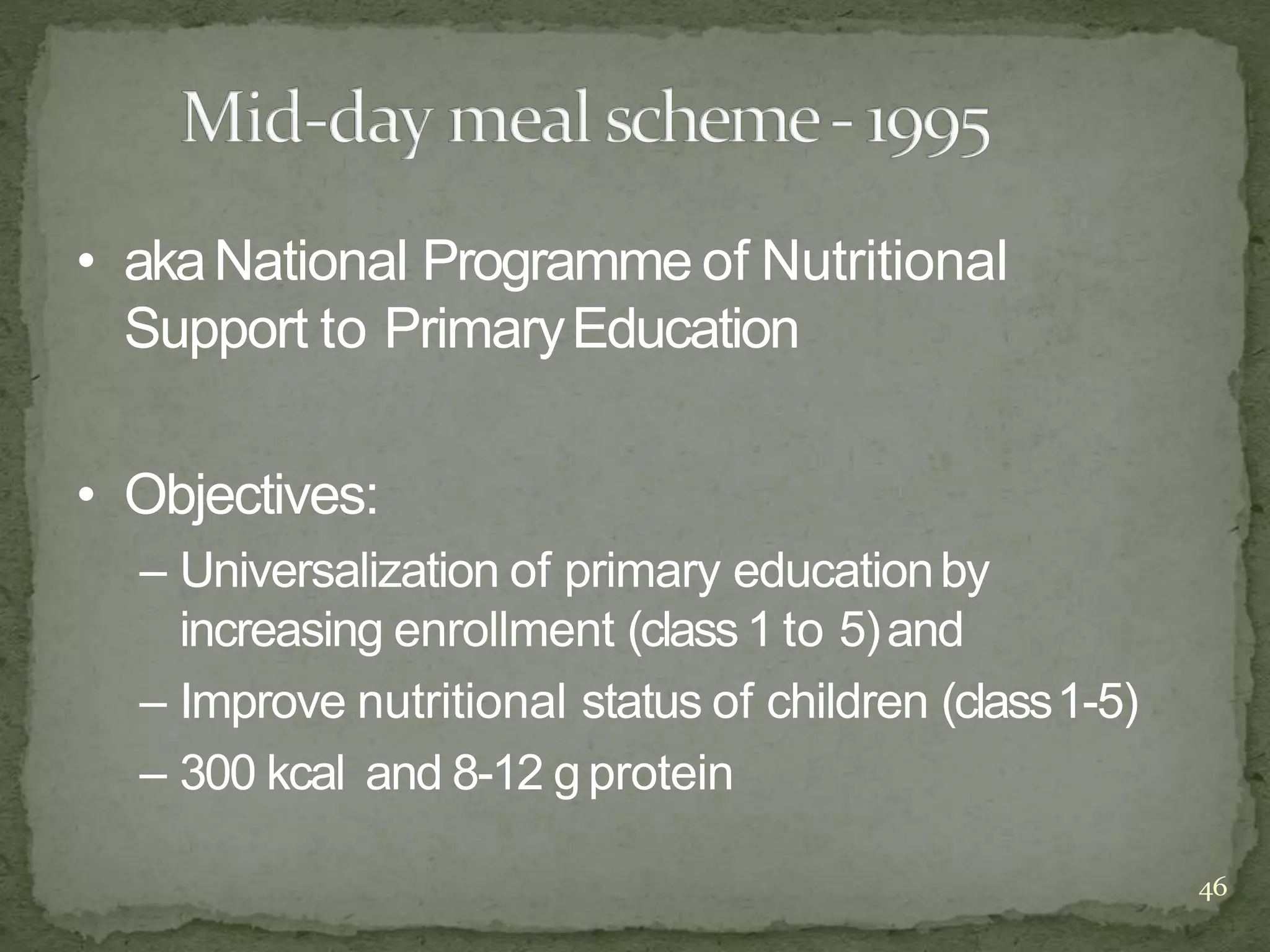 Community nutrition programme | PPTX