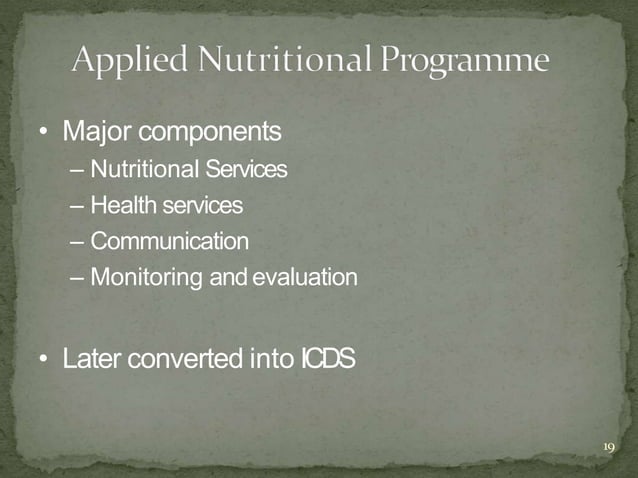 Community nutrition programme | PPTX