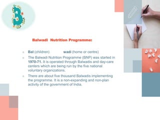 Community nutrition programs in india | PPTX