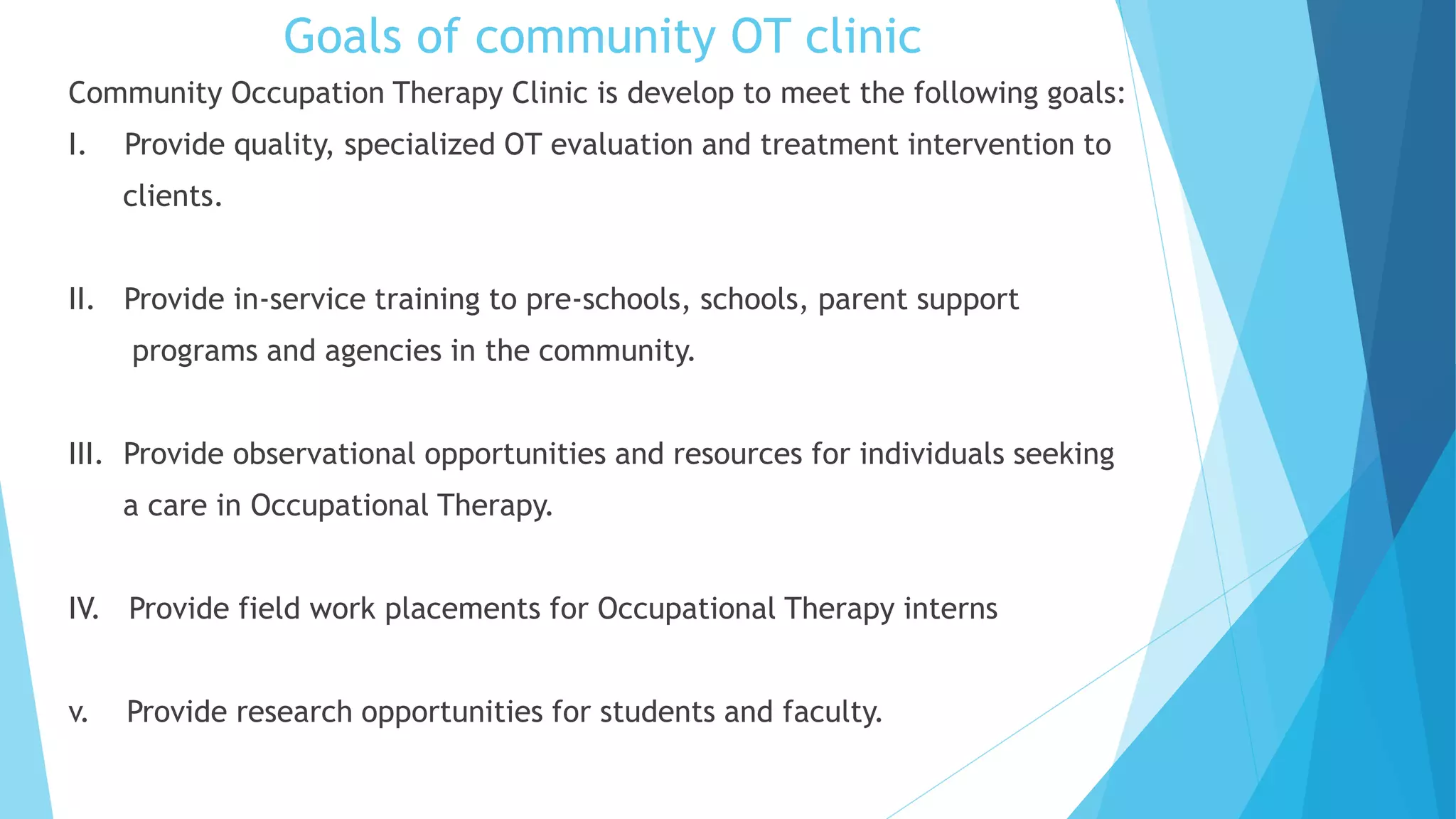 Community Occupational Therapy | PDF