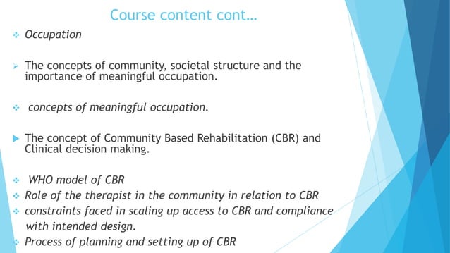 Community Occupational Therapy | PDF