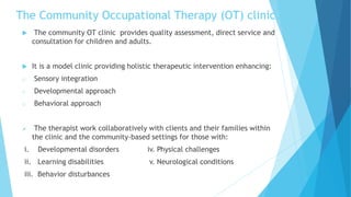 Community Occupational Therapy | PDF