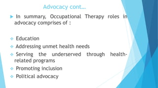 Community Occupational Therapy | PDF