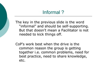 Community Of Practice (Co P) | PPT