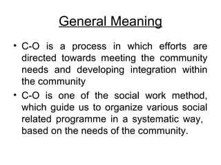 Community organisation | PPT
