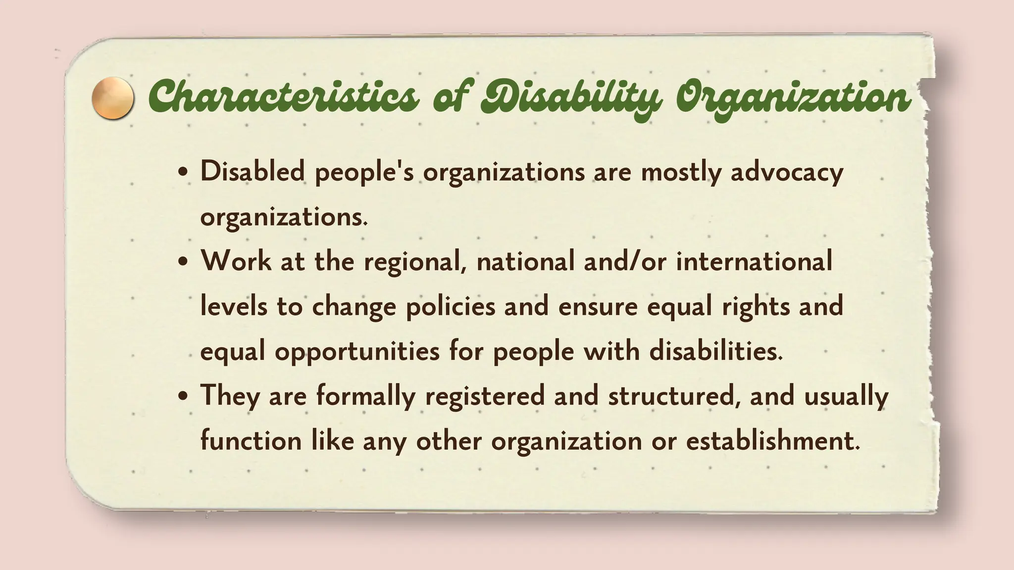 Unit IV: Community Organization in the field of Disability | PDF
