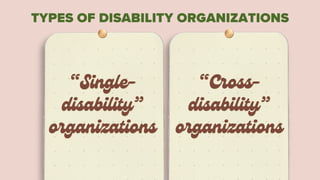 Unit IV: Community Organization in the field of Disability | PDF
