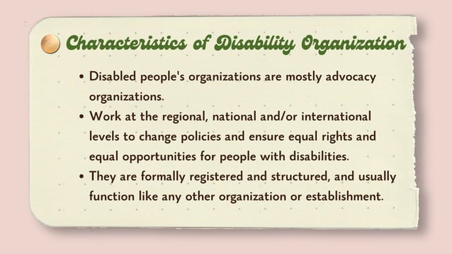 Unit IV: Community Organization in the field of Disability | PDF | Non ...