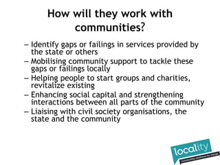 Community Organisers - Big Society & Localism | PPT