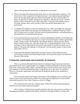 Community organization | DOCX