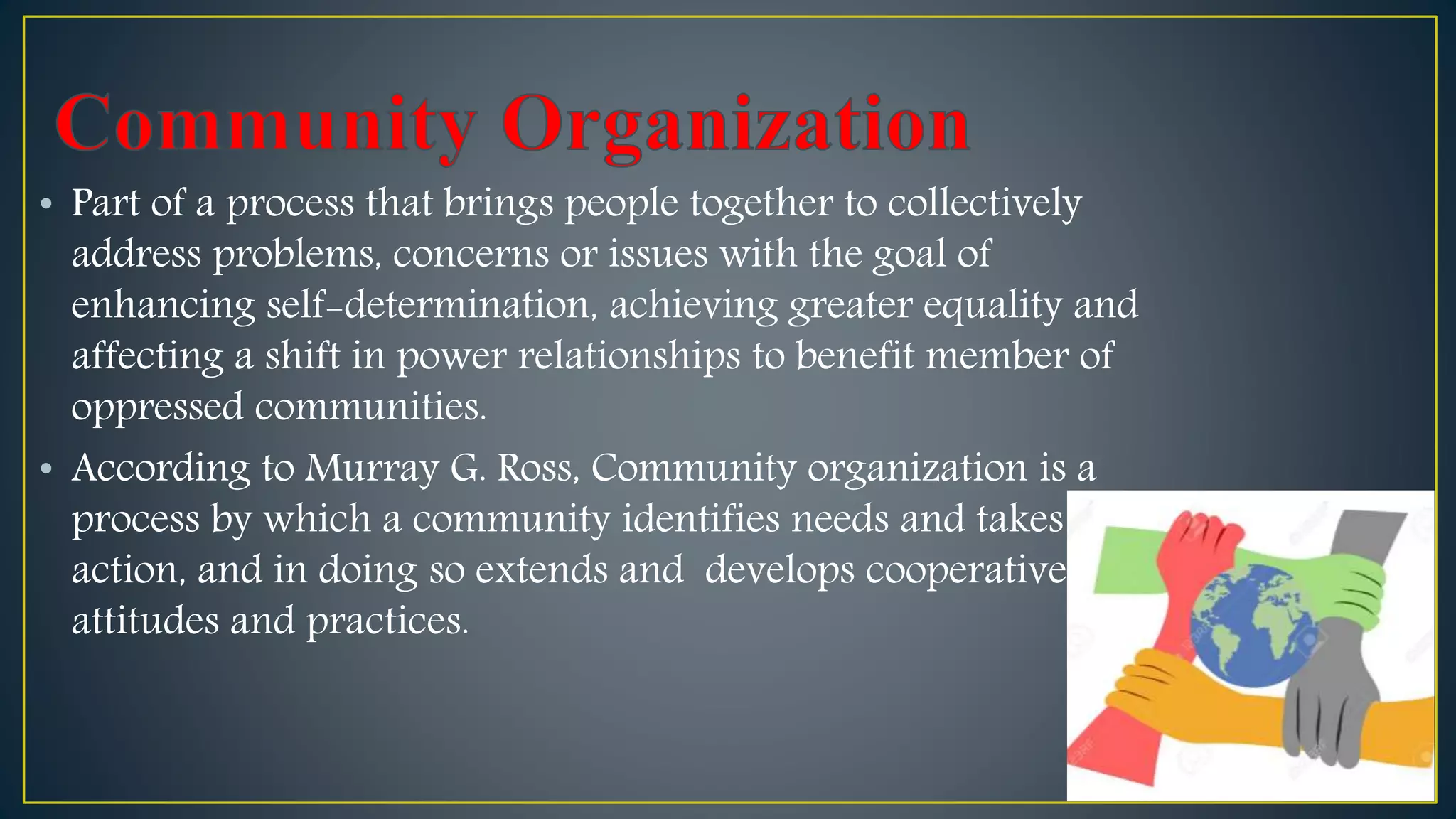Community organization | PPTX
