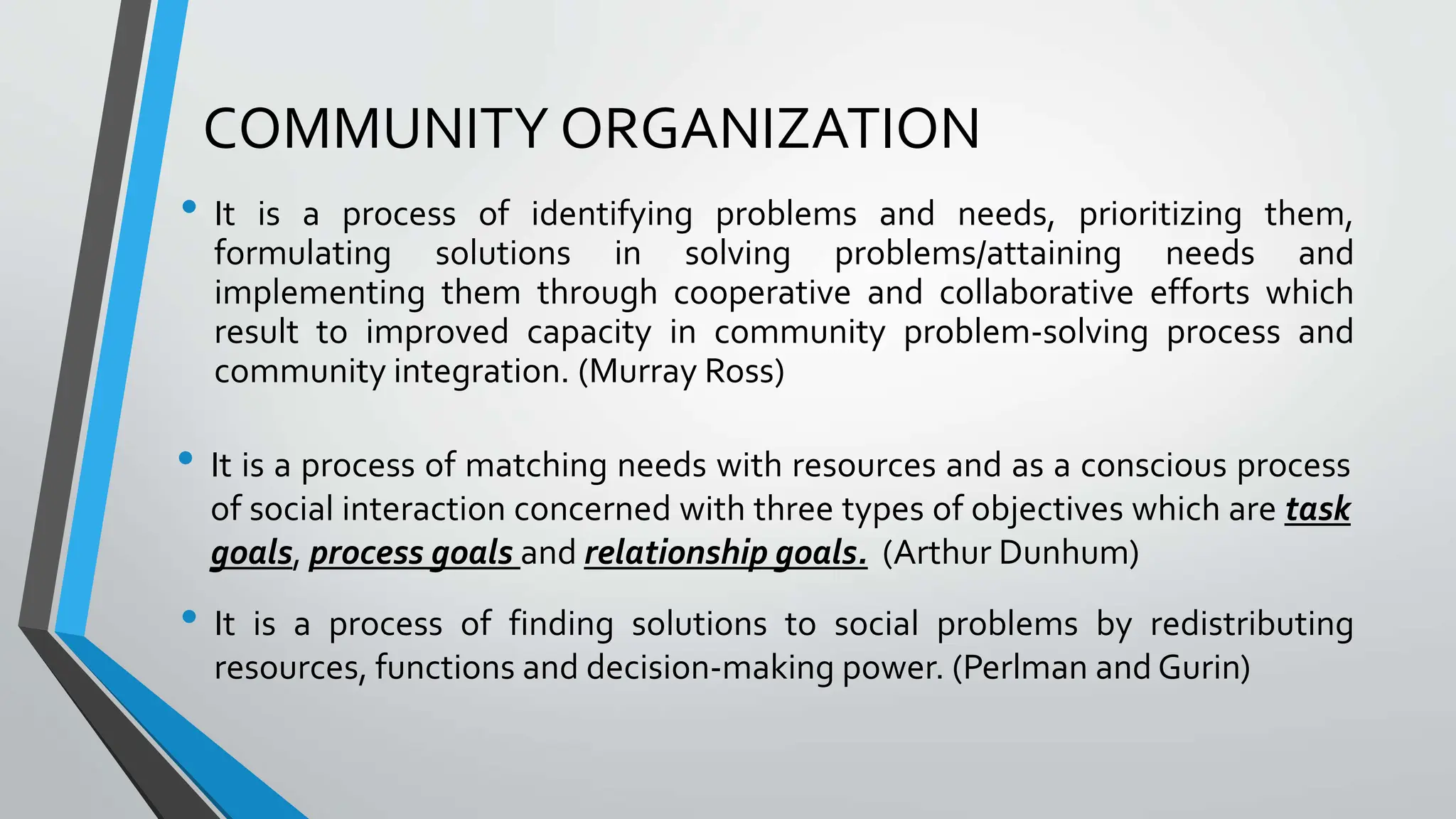 COMMUNITY ORGANIZATION AND EMPOWERMENT LECTURES.pptx | Business ...