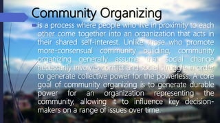 Community organizing | PPT | Free Download