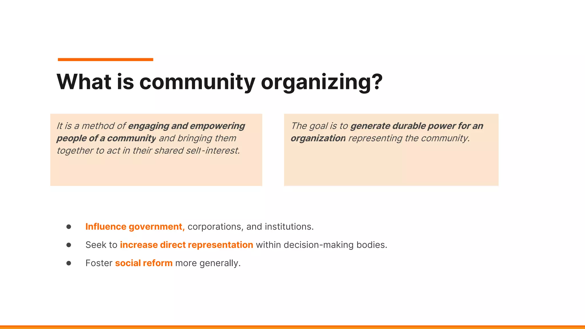 People Power: A Guide to Successful Community Organizing | PPTX