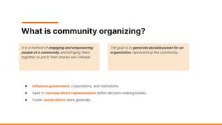 People Power: A Guide to Successful Community Organizing | PPTX | Politics