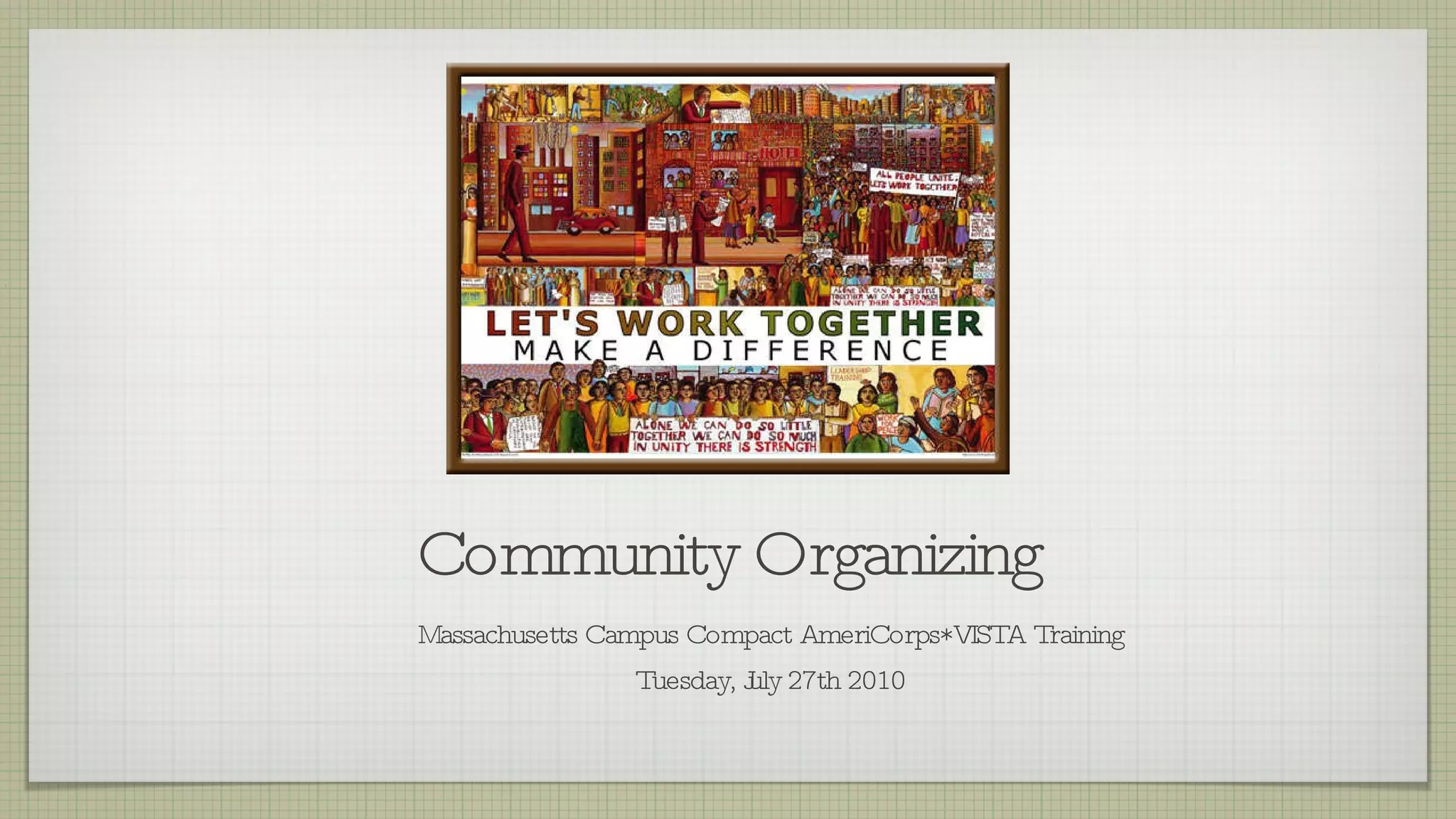 Community Organizing 2010 | PPT